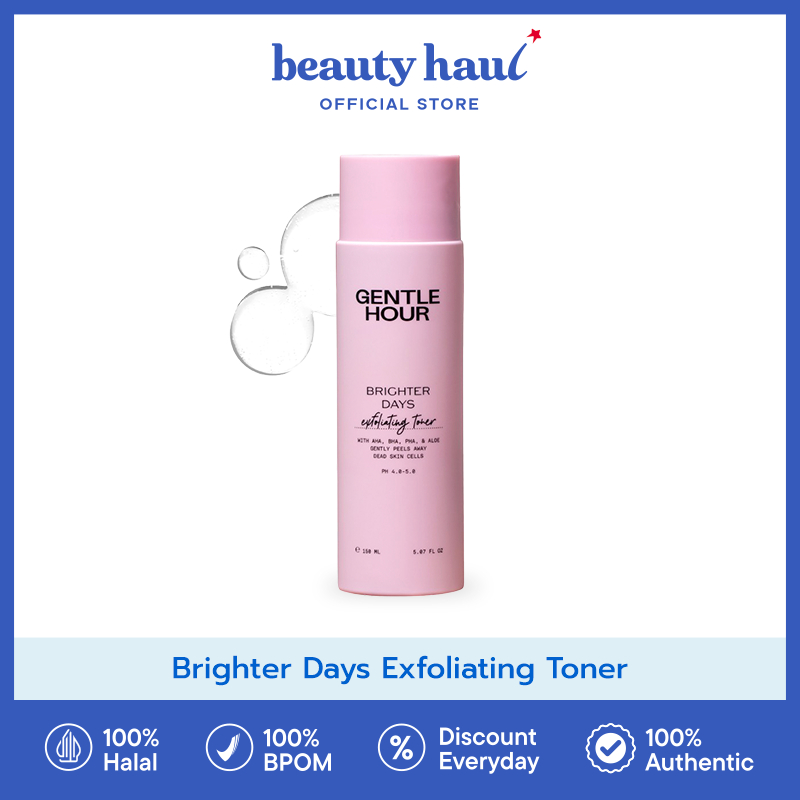 Jual GENTLE HOUR Brighter Days Exfoliating Toner 150ml | Shopee Indonesia