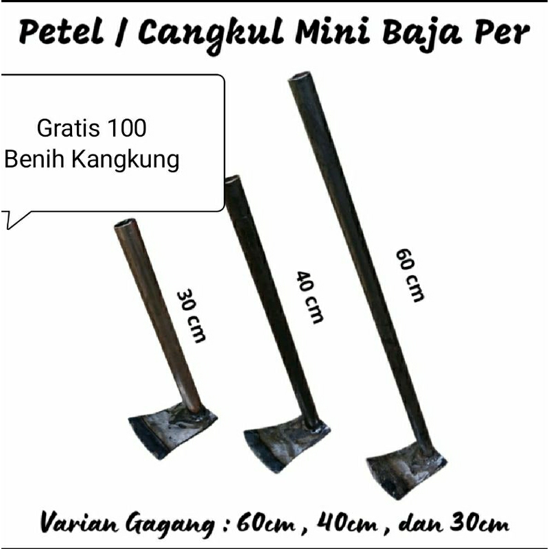 Jual Cangkul Kecil Baja Per Mobil ASLI / Petel Wangkil / Cangkul Mini ...
