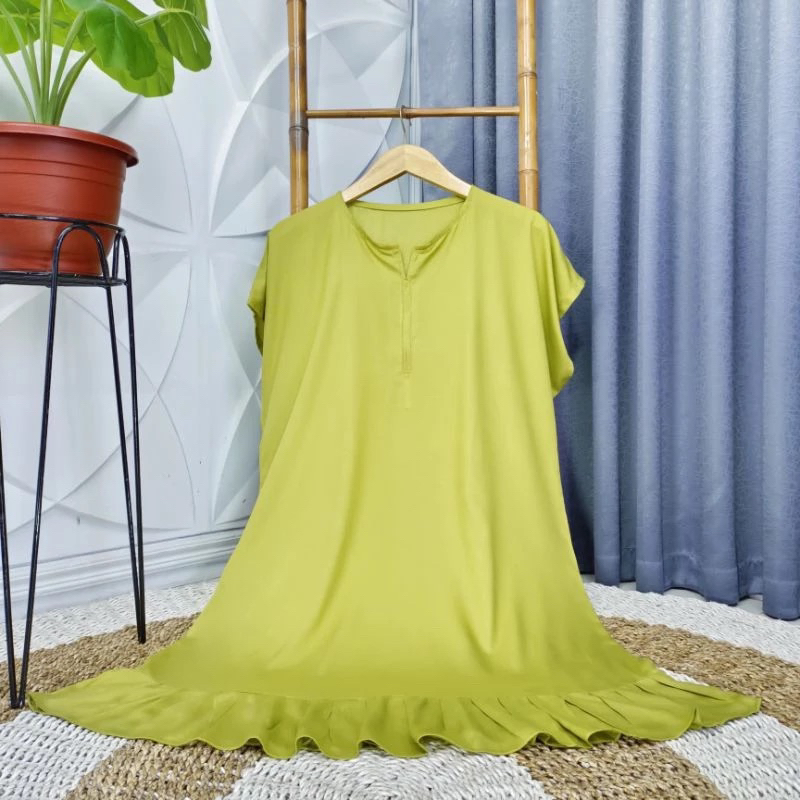 Jual DASTER RUFFLE BUSUI DASTER RAYON POLOS | Shopee Indonesia