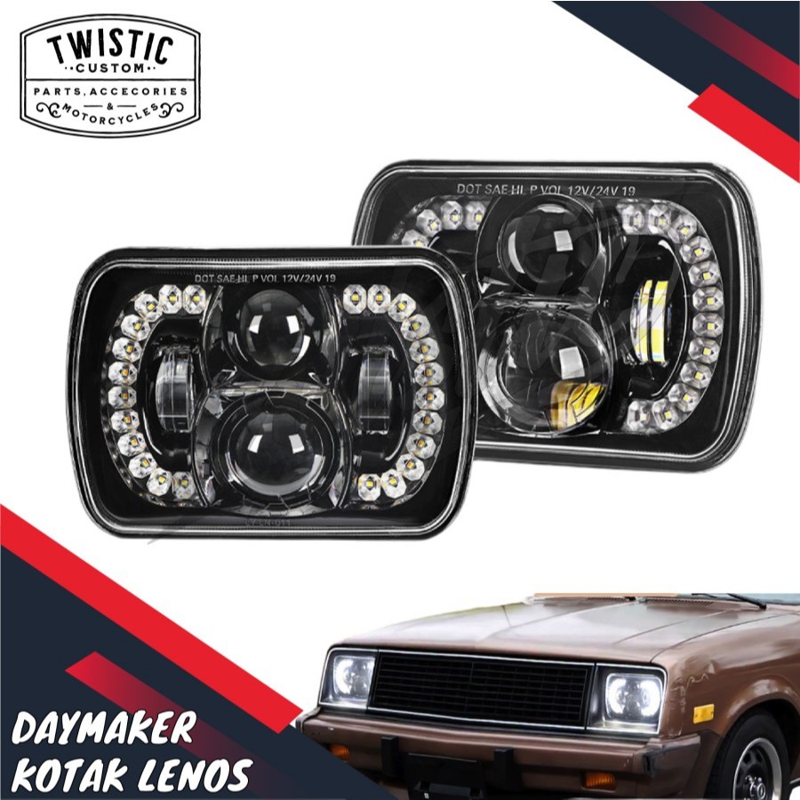 Jual Headlamp Lampu Depan LED Lenos 7x5 inch Mobil Taft Katana Feroza ...