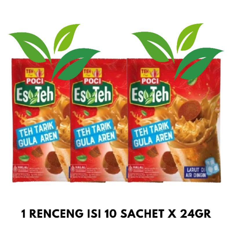 Jual Es Teh Poci / Teh Tarik Gula Aren 1 Renceng Isi 10 x 24gr | Shopee ...