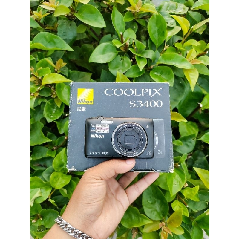 Jual DIGICAM NIKON COOLPIX S3400 BLACK FULLSET BOX | Shopee Indonesia