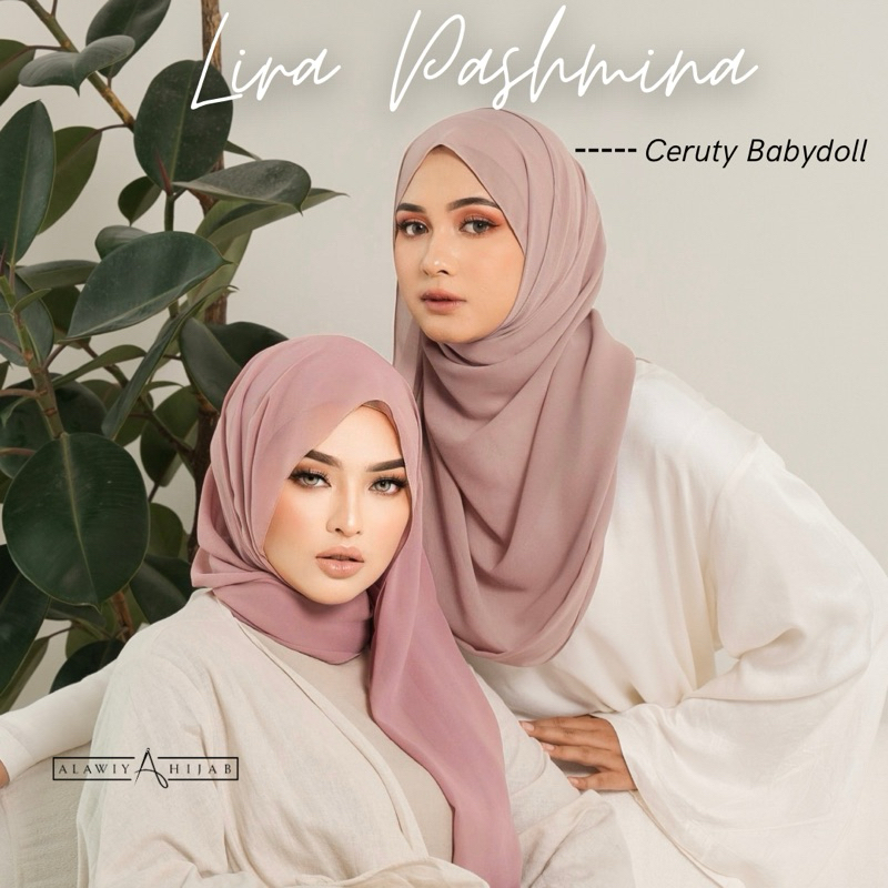 Jual Alawiyahijab - Lira Pashmina (185cmX75cm) Basic Pashmina Panjang Ceruty Babydoll | Shopee ...