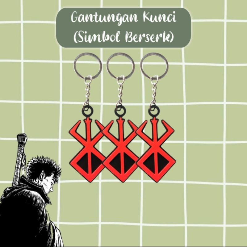 Jual Gantungan Kunci Simbol Iblis Anime/Manga Berserk | Shopee Indonesia