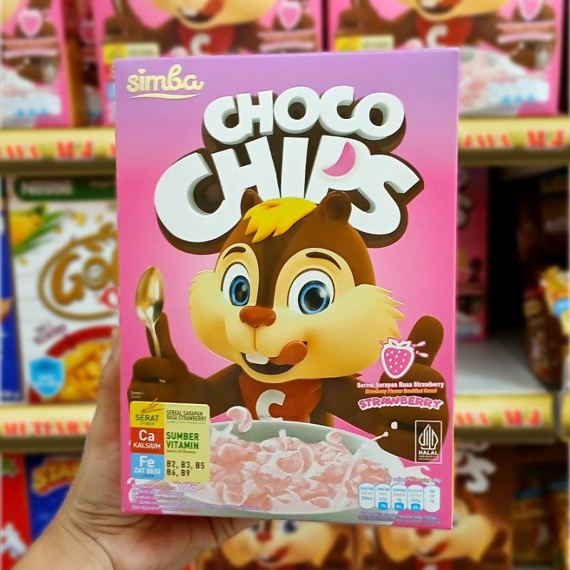 Jual Simba Choco Chips Cereal Strawberry Box 170g | Shopee Indonesia