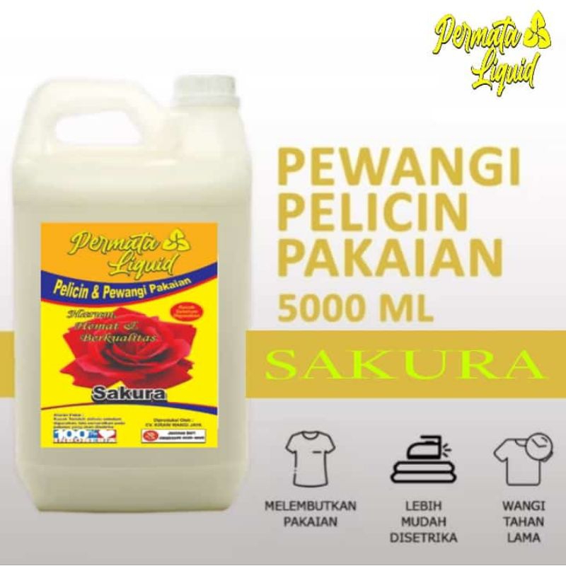 Jual Pewangi Setrika dan Pelicin Setrika Pakaian Laundry 5 Liter ...