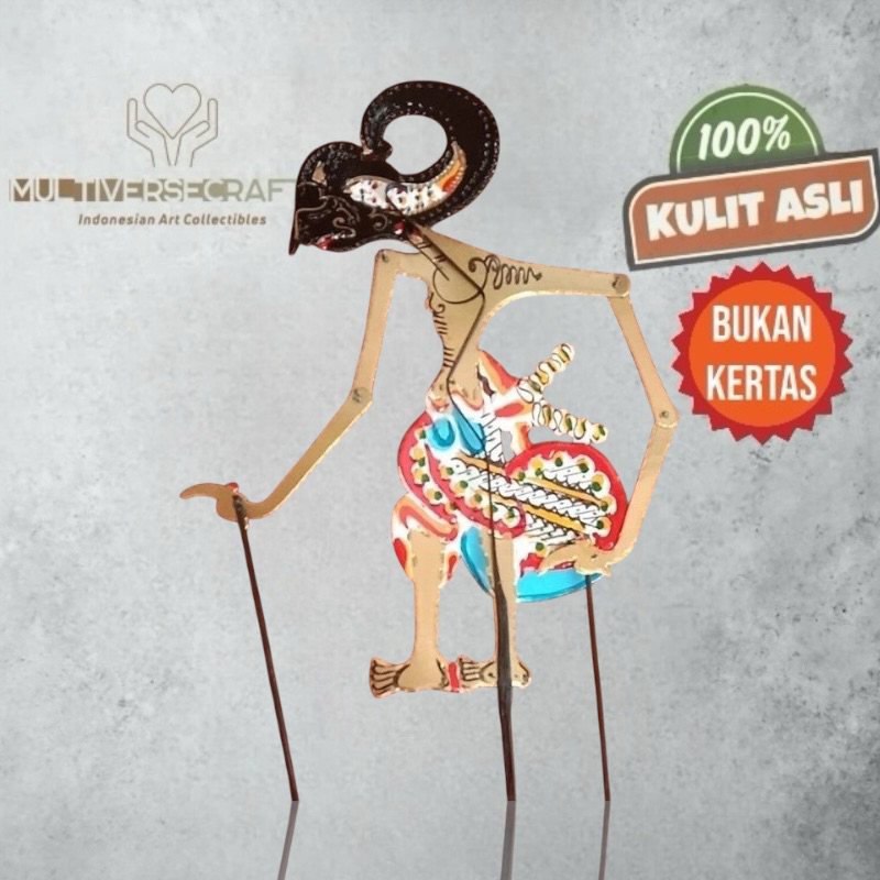 Jual Miniatur Wayang Kulit Mainan Khas Jogja Arjuna/Janoko 30cm ...