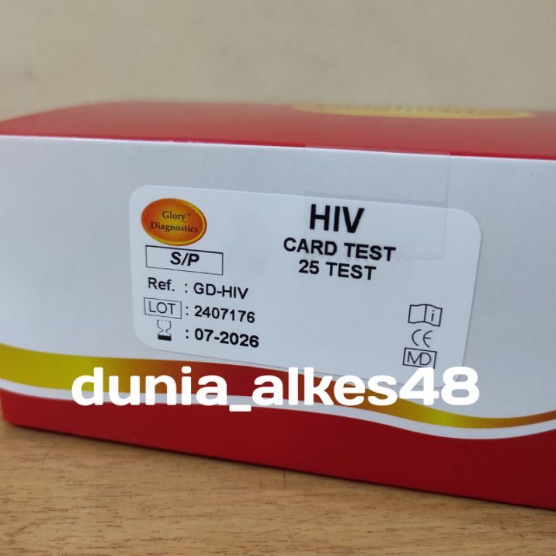 Jual HIV Card / Cassette / Strip | Tes HIV 1/2 Device isi 25 dan 50 ...
