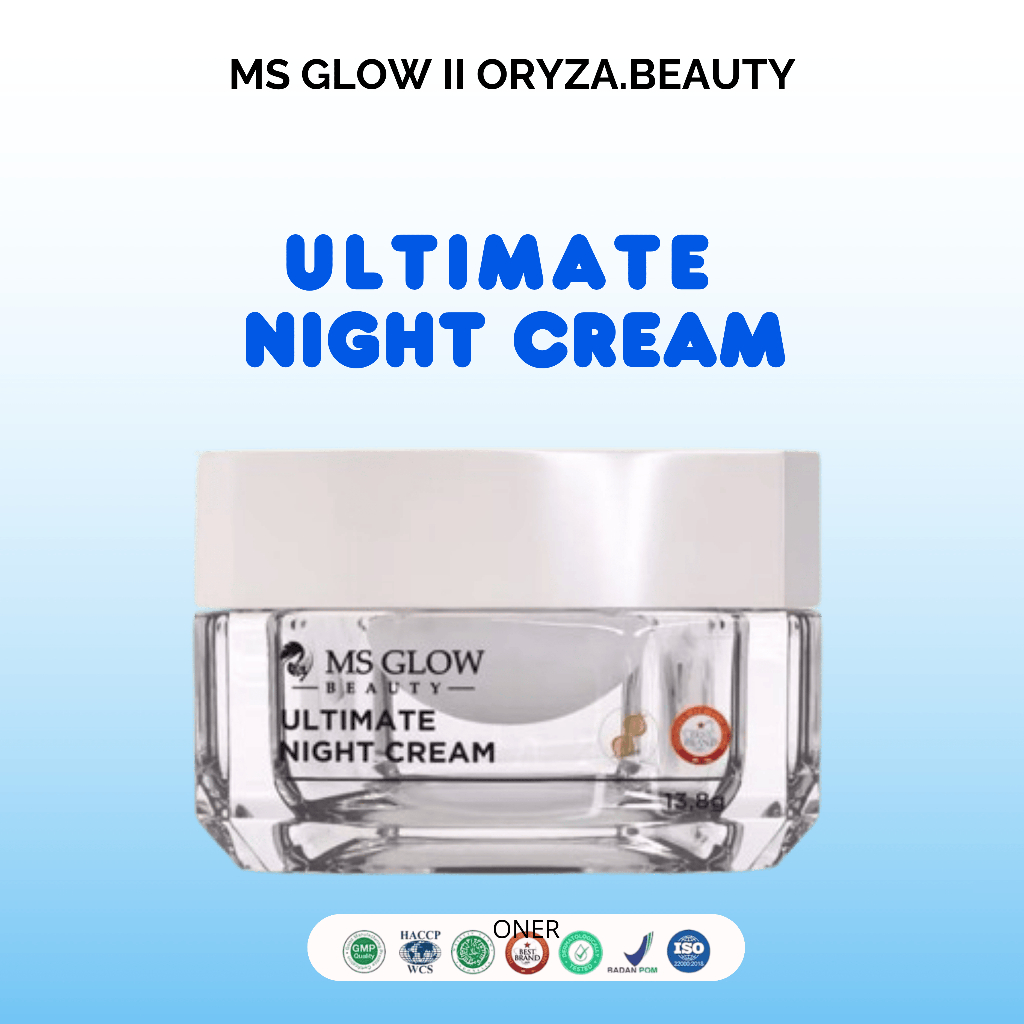 Jual MS GLOW - ULTIMATE NIGHT CREAM 12 gr | Shopee Indonesia