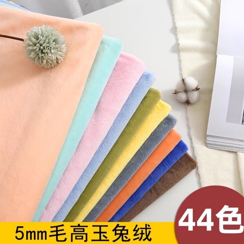 Jual [READY] kain 5mm rabbit fur hair plush doll 50x50 | Shopee Indonesia