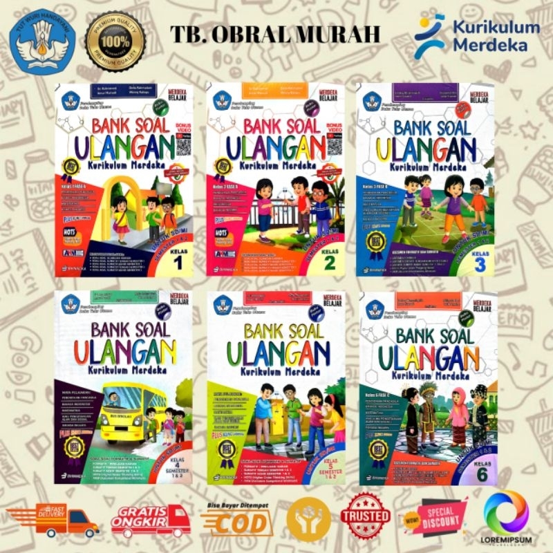 Jual BANK SOAL ULANGAN KELAS 1, 2, 3, 4, 5, 6 SD/MI KURIKULUM MERDEKA - BHINNEKA | Shopee Indonesia