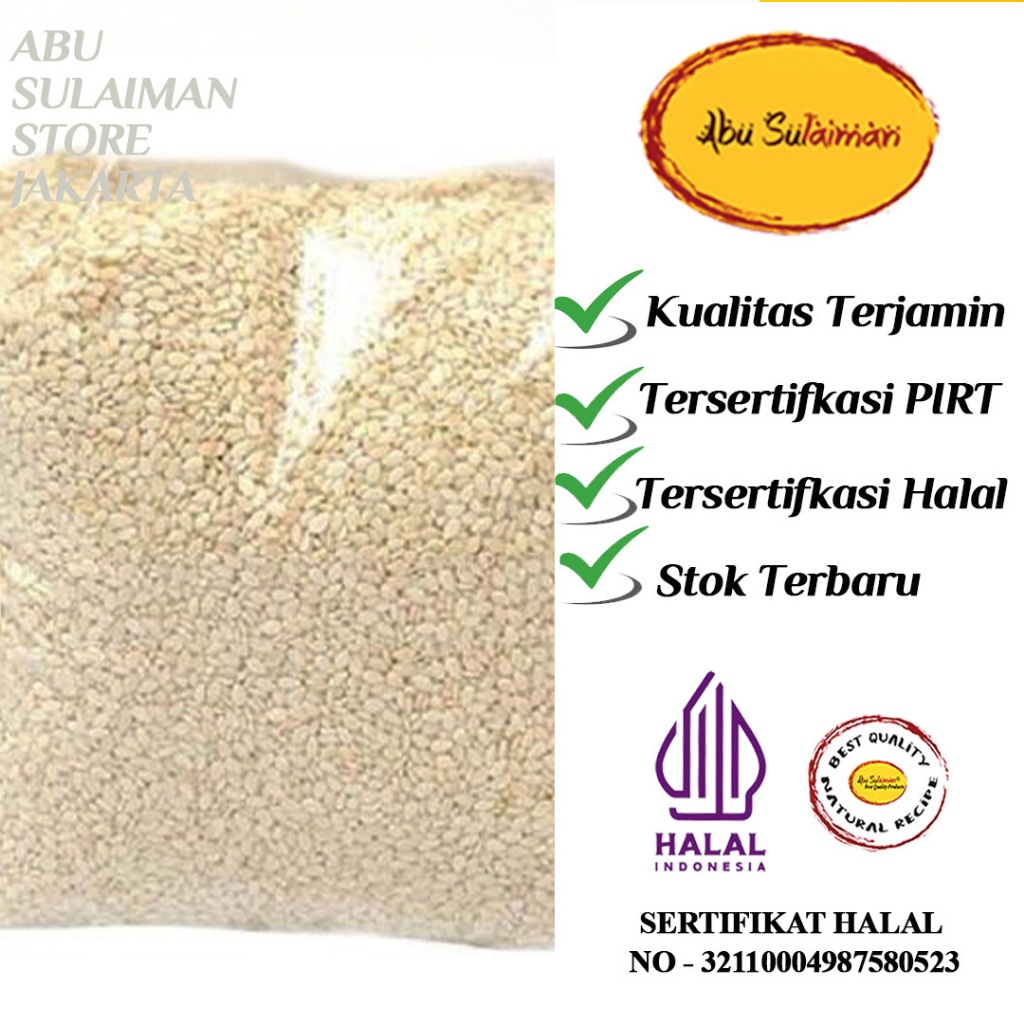 Jual WIJEN PUTIH 1 KG / PREMIUM WHITE SESAME 1 KG / BIJI WIJEN PUTIH 1 ...