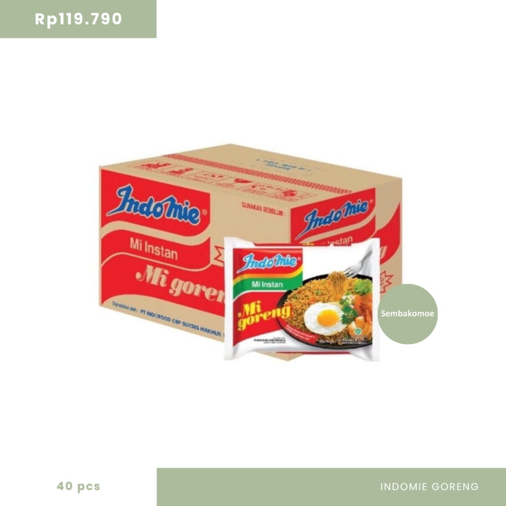 Jual Indomie kardus | sedaap mi goreng 1 dus 40 pcs mie indomi soto box ...