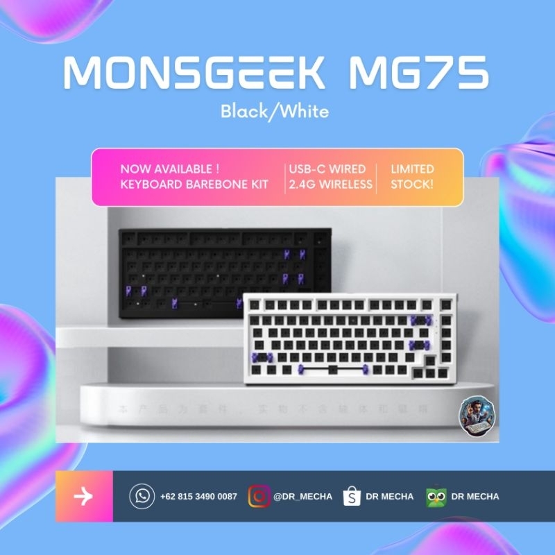 Jual Keyboard Barebone Kit Monsgeek MG75 | Shopee Indonesia