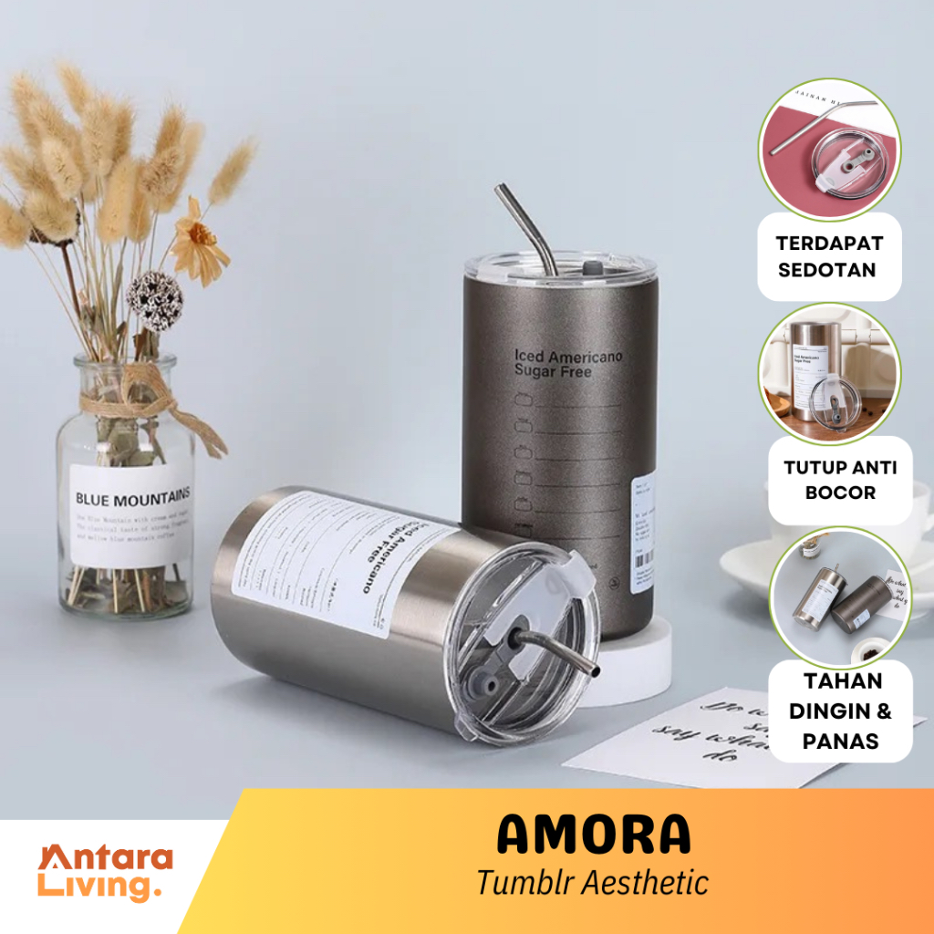 Jual ANTARA - Tumbler Coffee Botol Minum Stainless Steel Gelas Tumblr ...