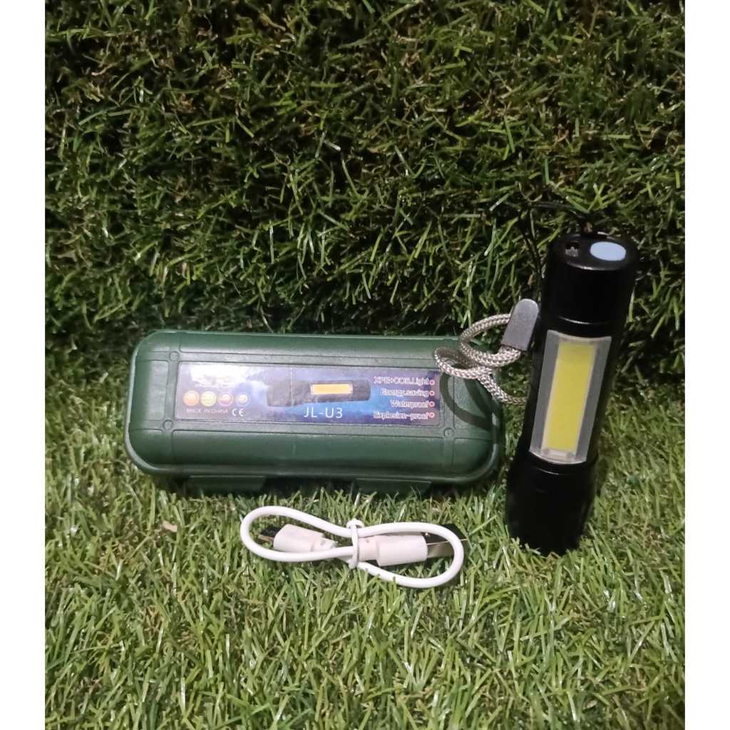 Jual Senter Super Terang Portabel Mini Isi Ulang USB/Senter LED Lampu Kuat, Lampu Listrik Kecil ...
