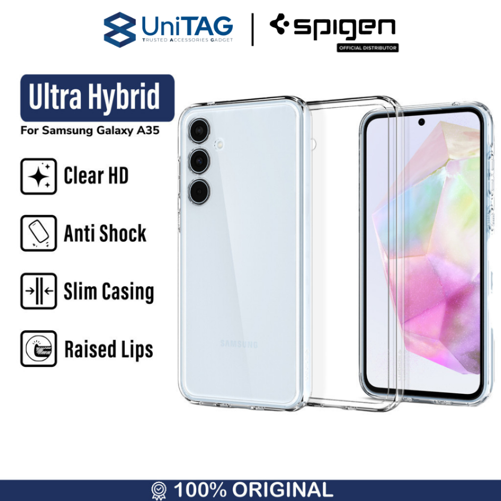 Jual Case Samsung Galaxy A35 Spigen Ultra Hybrid Slim Clear Cover ...
