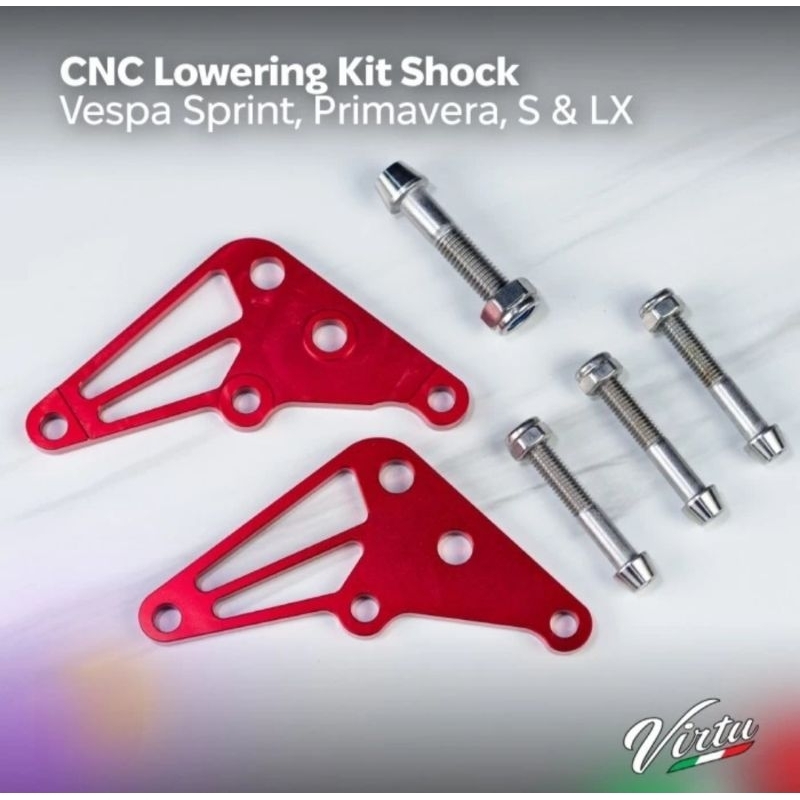 Jual Lowering Kit Shock / Pemundur Shockbreaker Cnc Vespa Sprint ...