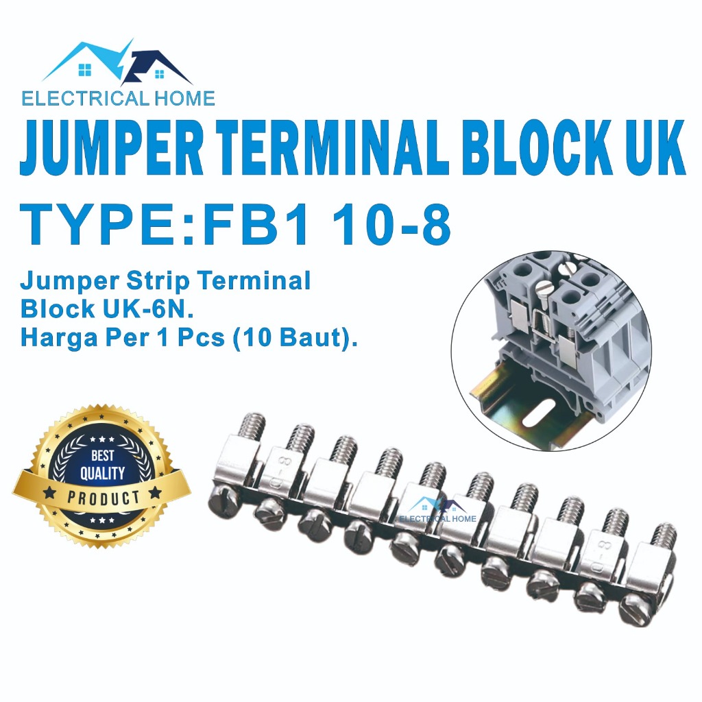 Jual Jumper Terminal Block UK-6N Type FB1 10-8 | Shopee Indonesia