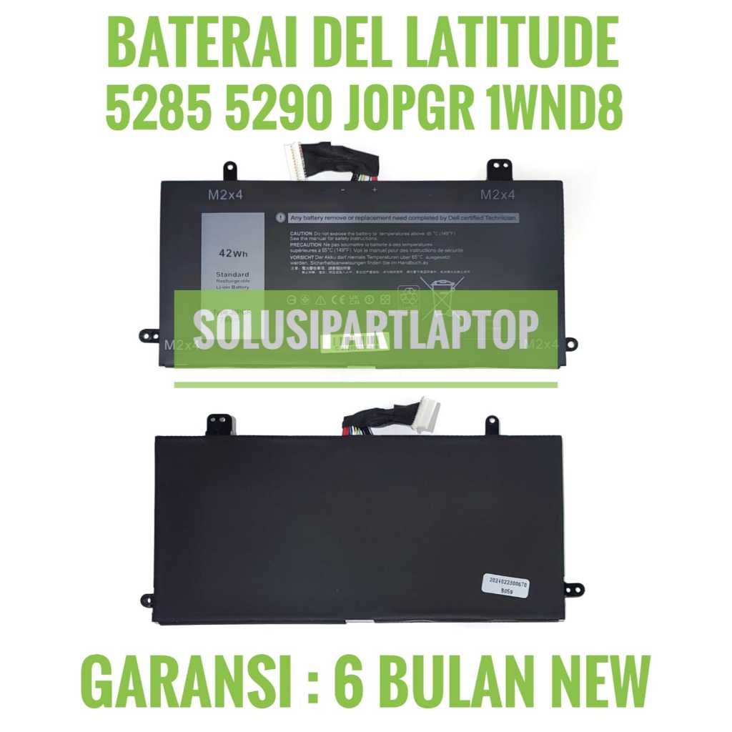 Jual Baterai Dell Latitude 12 5285 E5285 5290 2-in-1 T17G JOPGR J0PGR ...