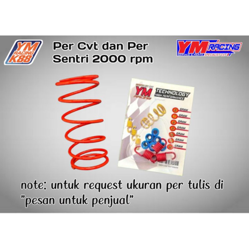 Jual PAKET PER CVT & PER SENTRI 2000 RPM ALL MATIC YM RACING | Shopee ...