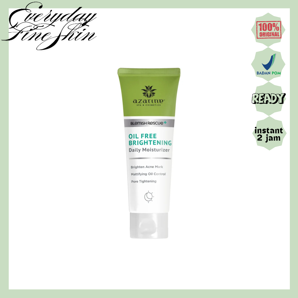 Jual AZARINE Oil Free Brightening Daily Moisturizer 40gr BPOM | Shopee ...