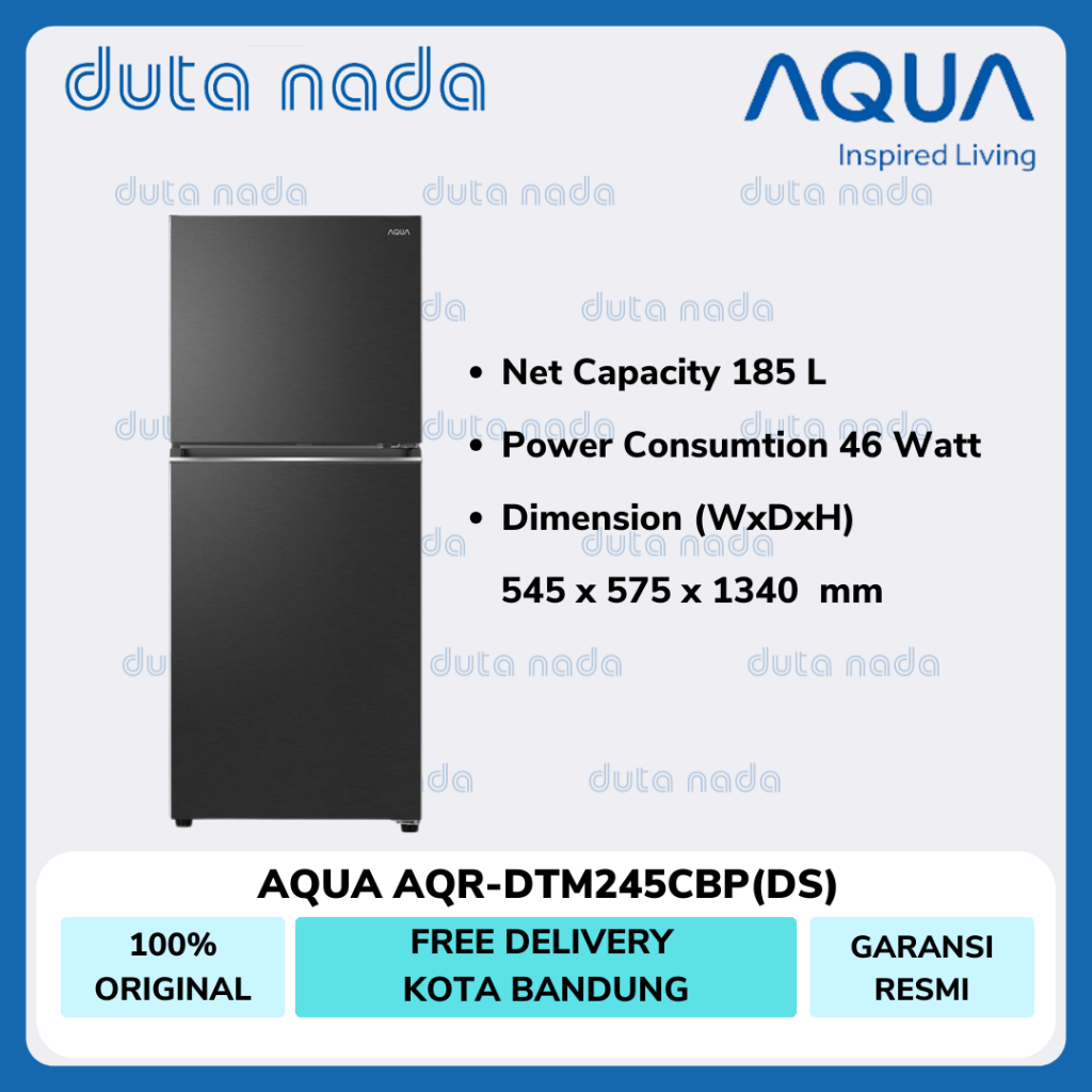 Jual AQUA Kulkas 2 Pintu AQRDTM245CBP (DS) / AQR-DTM245CBP (DS) | Shopee Indonesia