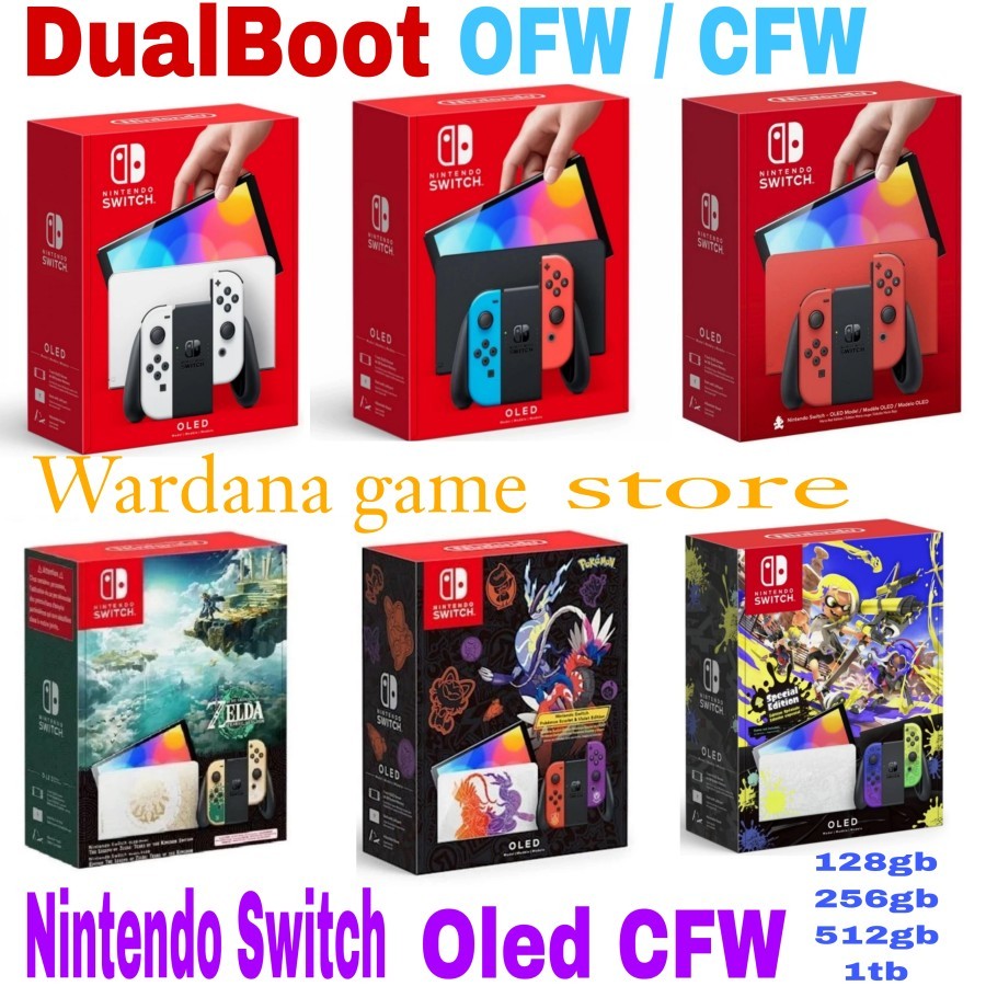 Jual Nintendo Switch Oled CFW Memori 128gb 256gb 512gb 1Tb isi Full Game | Shopee Indonesia