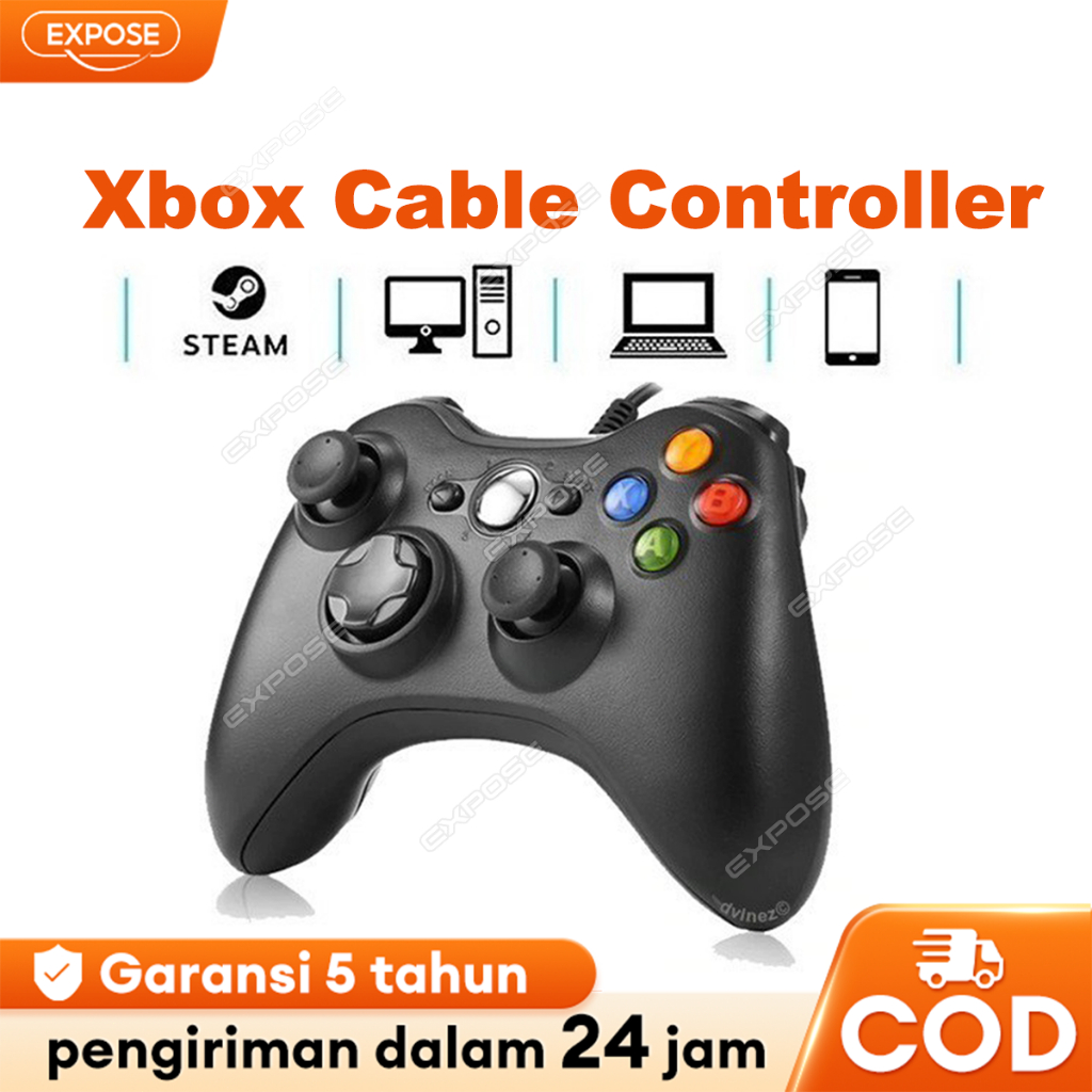 Jual Gamepad Xbox 360 USB Wired Connection For PC/PC360/PS/Android ...