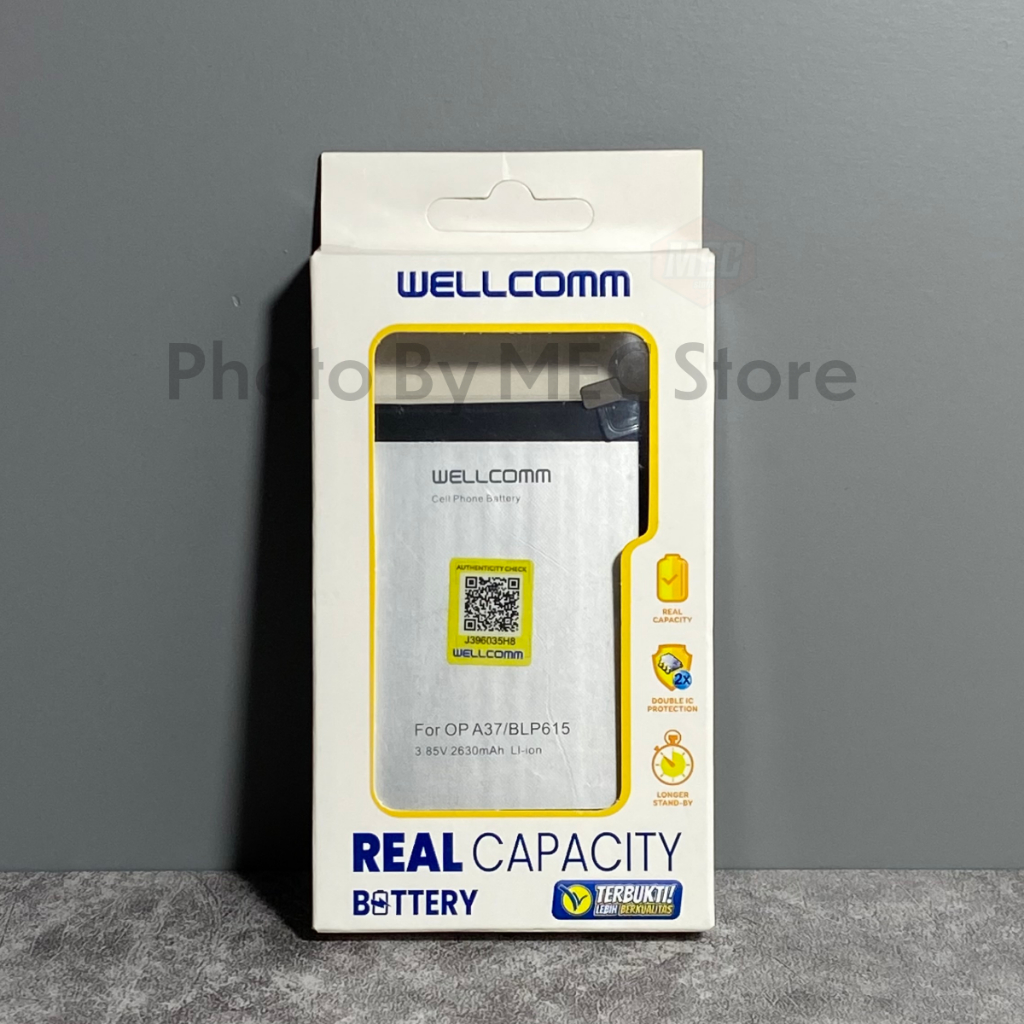 Jual WELLCOMM Baterai / Battery Double IC Power OPPO A37 , A37T , A37M ...