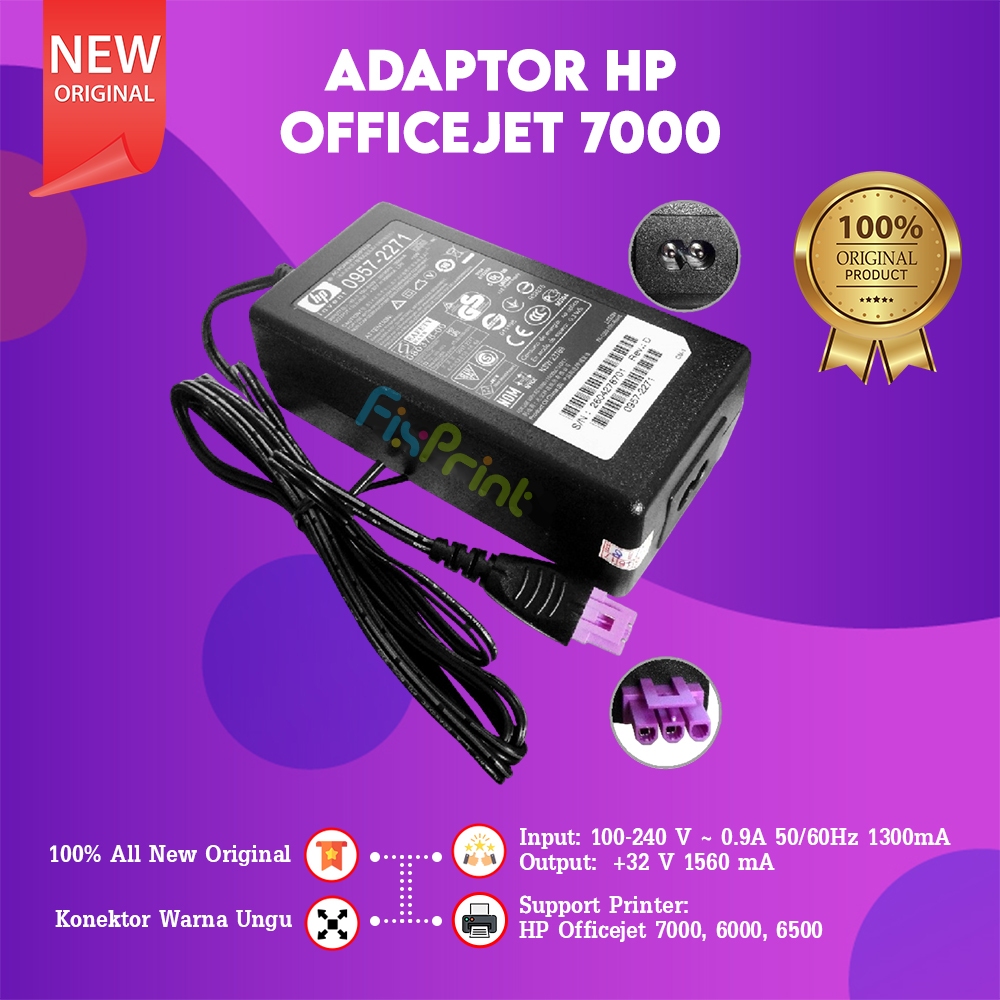 Jual FixPrint Adaptor Power Supply Printer HP Officejet 7000 6500 6000 ...