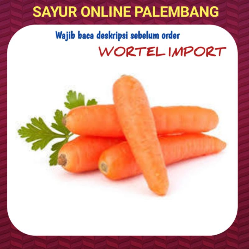 Jual Wortel Import Segar 1kg - Sayur Sayuran Segar Online Palembang ...