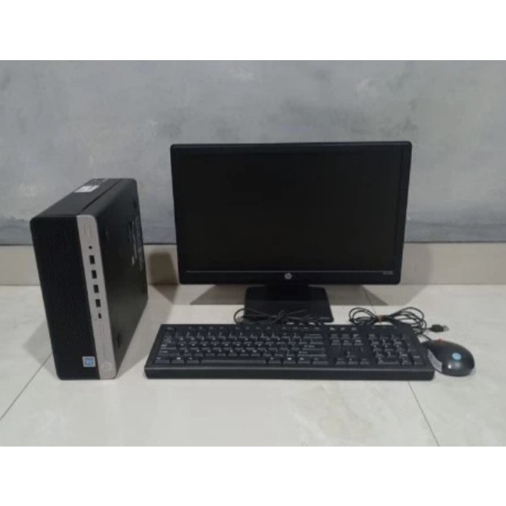 Jual Komputer Low Watt Full Set Monitor 19 inch Wide Intel G 5500 Hp ...