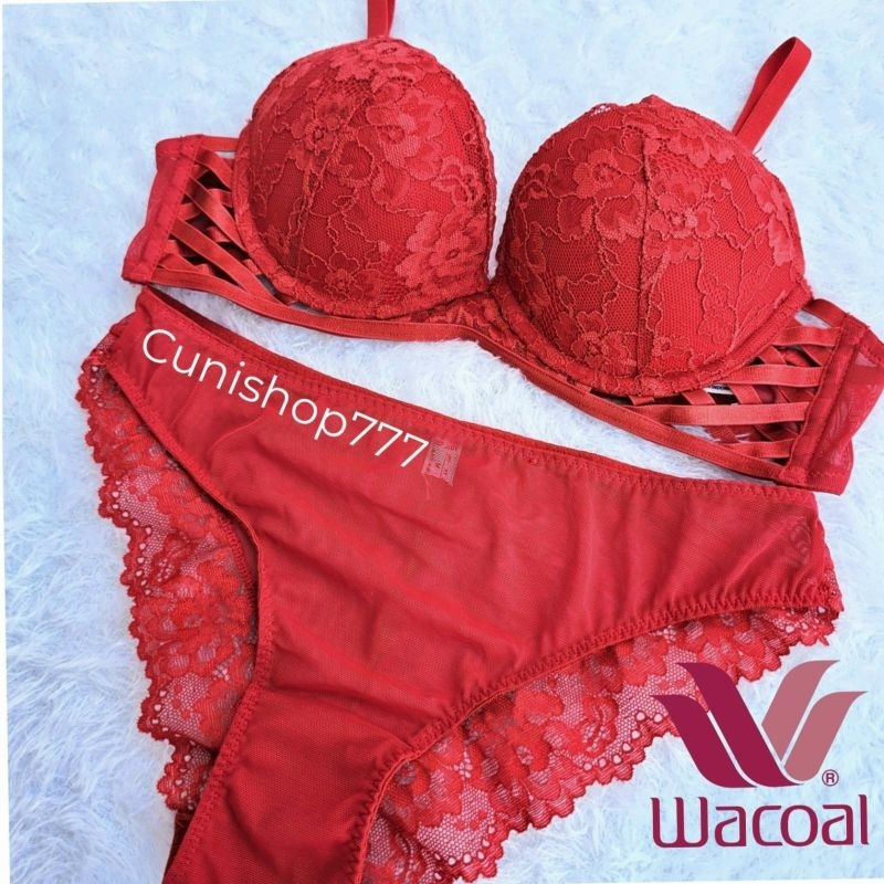 Jual BRA SET WACOAL SEXY RED BUSA TEBAL PUSHUP PUSH UP PAKAI KAWAT BH ...