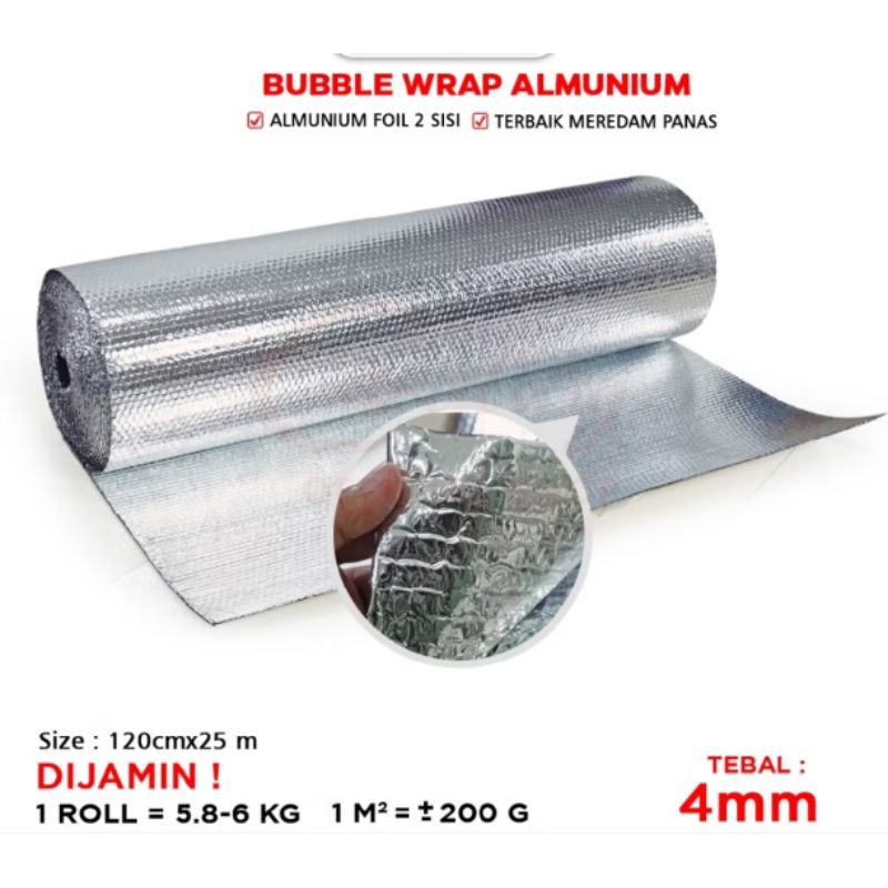 Jual Peredam Panas Meteran / Aluminium Foil Bubble // insulasi atap TOP ...