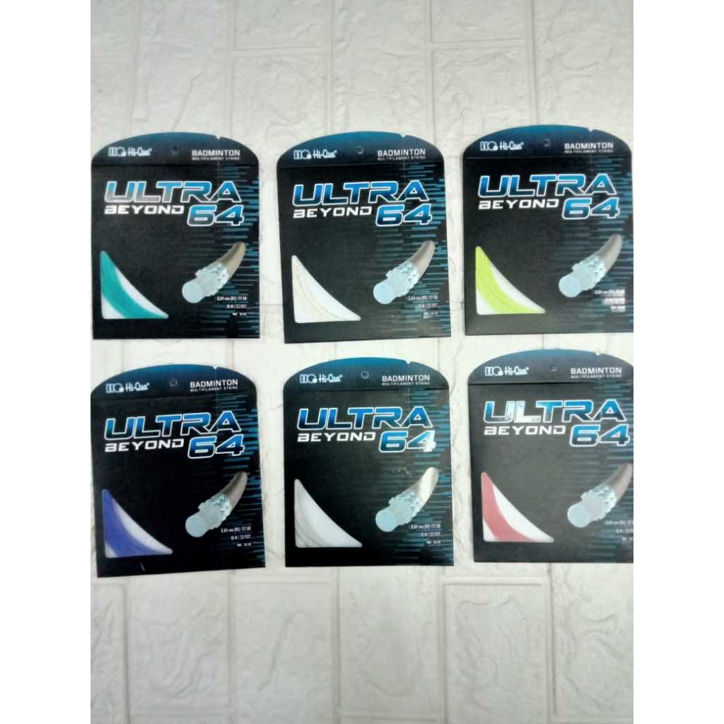 Jual SENAR BADMINTON HQ HIQUA ULTRA BEYOND 64 HI-QUA ORIGINAL | Shopee ...
