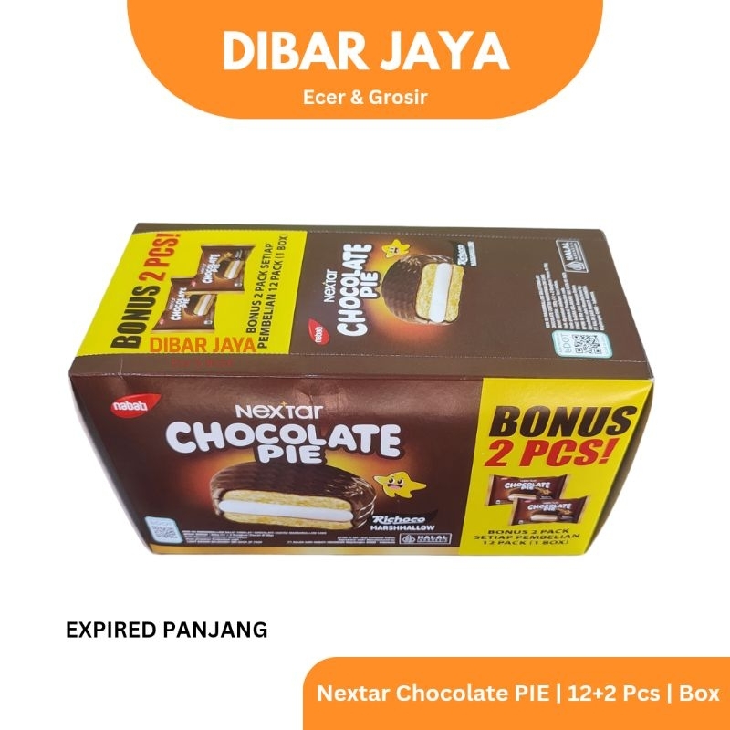 Jual NEXTAR CHOCOLATE PIE / CHOCOPIE MARSMALLOW NEXTAR PIE BOX ISI 12 ...