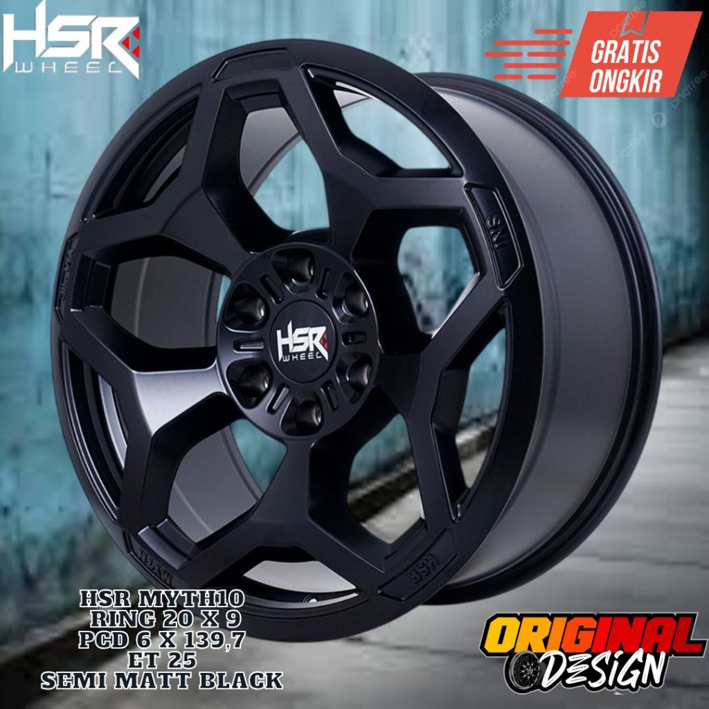 Jual Velg mobil ring 20 HSR MYTH10 R20 Untuk pajero , fortuner , izuzu mux , land cruiser ...