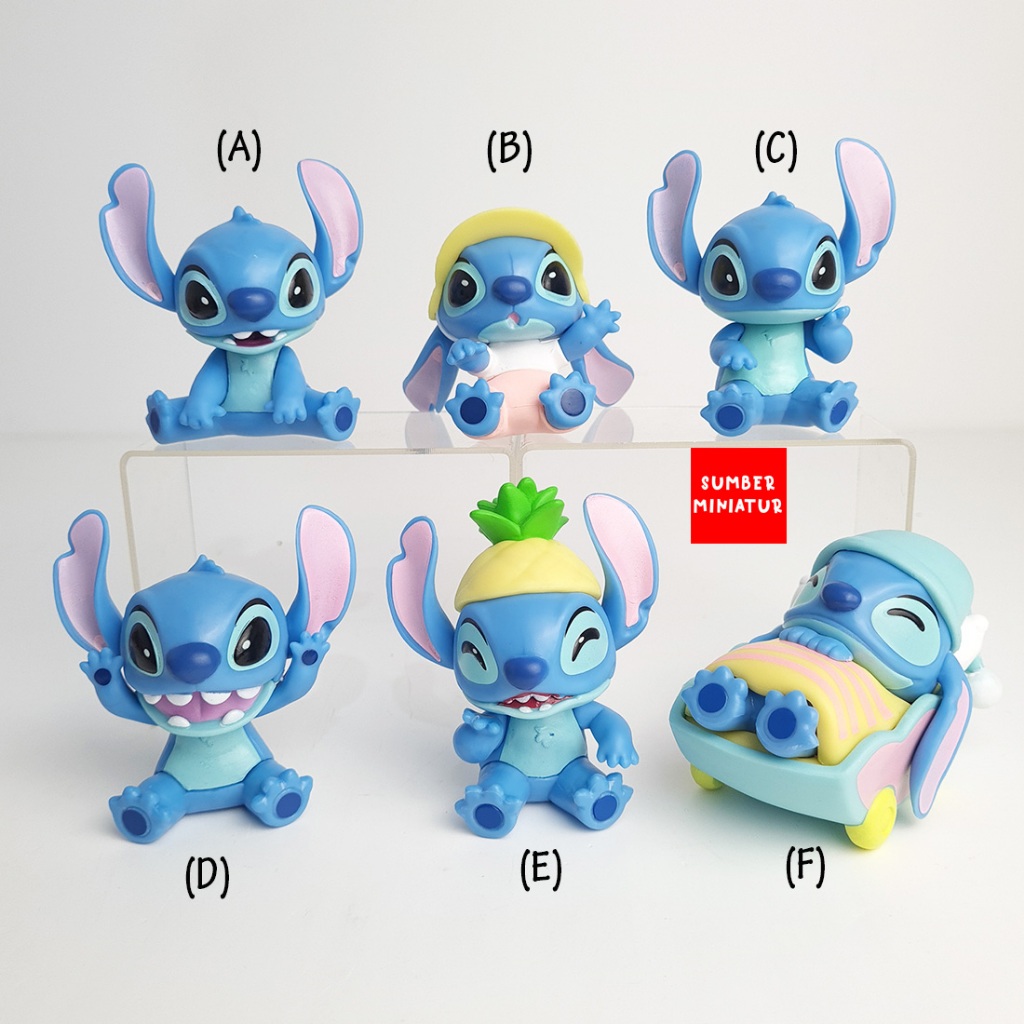 Jual Figur Mainan Lilo Stitch Chibi Duduk Bahan PVC | Shopee Indonesia