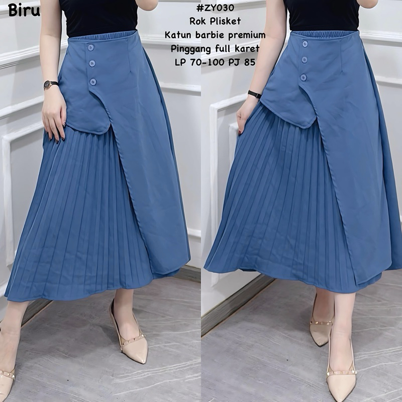 Jual ZIELY • ROK PLISKET WANITA READY 6 WARNA #ZY030 | Shopee Indonesia