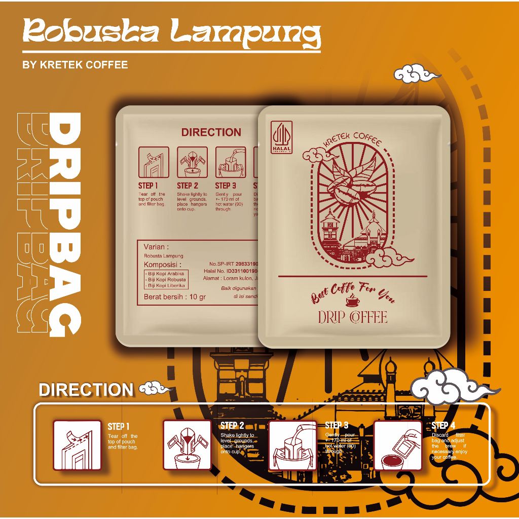 Jual Dripbag - Kopi Lampung / Robusta Lampung / Kopi Sachet / Kopi Drip ...