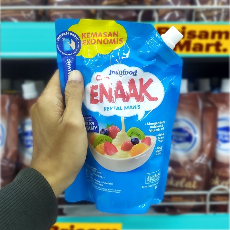 Jual Susu Cap Enak Krimer Kental Manis Putih Kemasan Pouch 545g ...