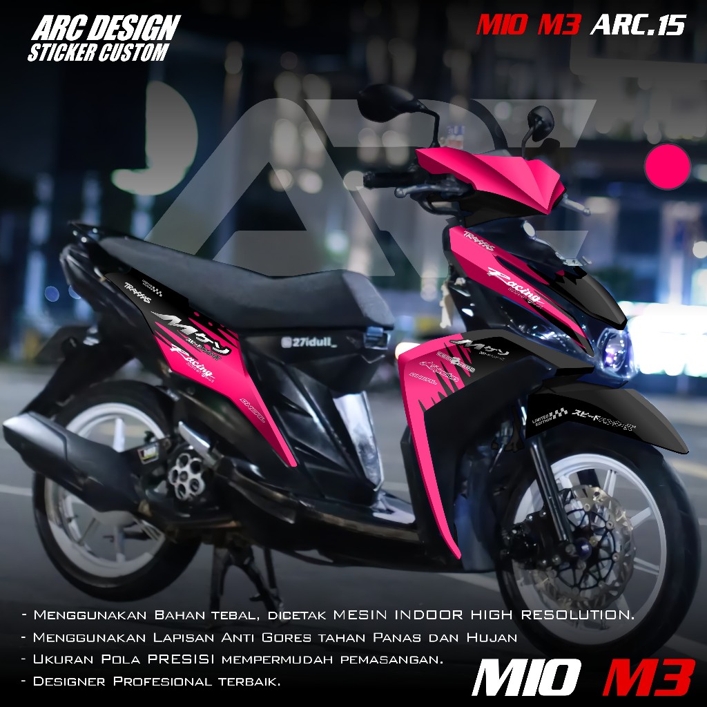 Jual (COD PROMO) TERBARU Decal Sticker Yamaha Mio M3 125 Full body ...