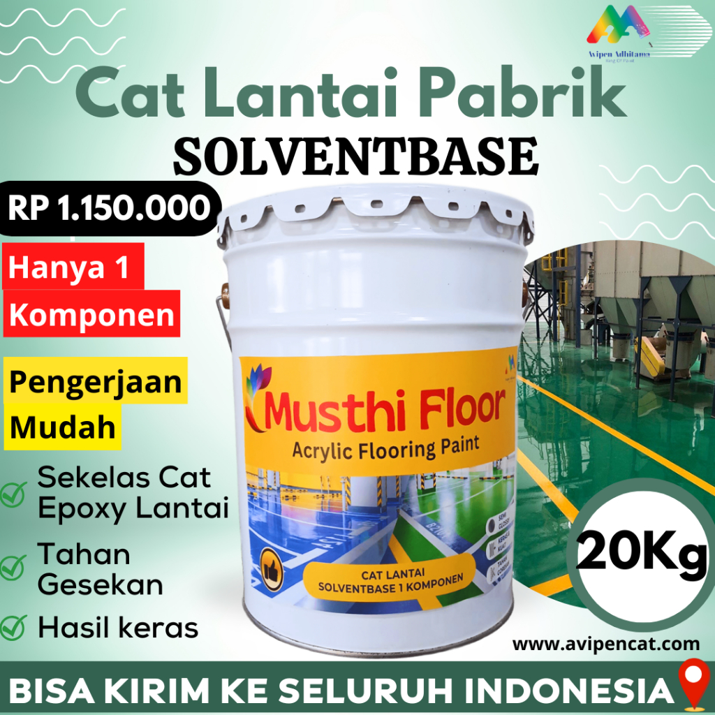 Jual Cat Lantai Gudang Pabrik Garasi Utk Beton Keramik Semen ...