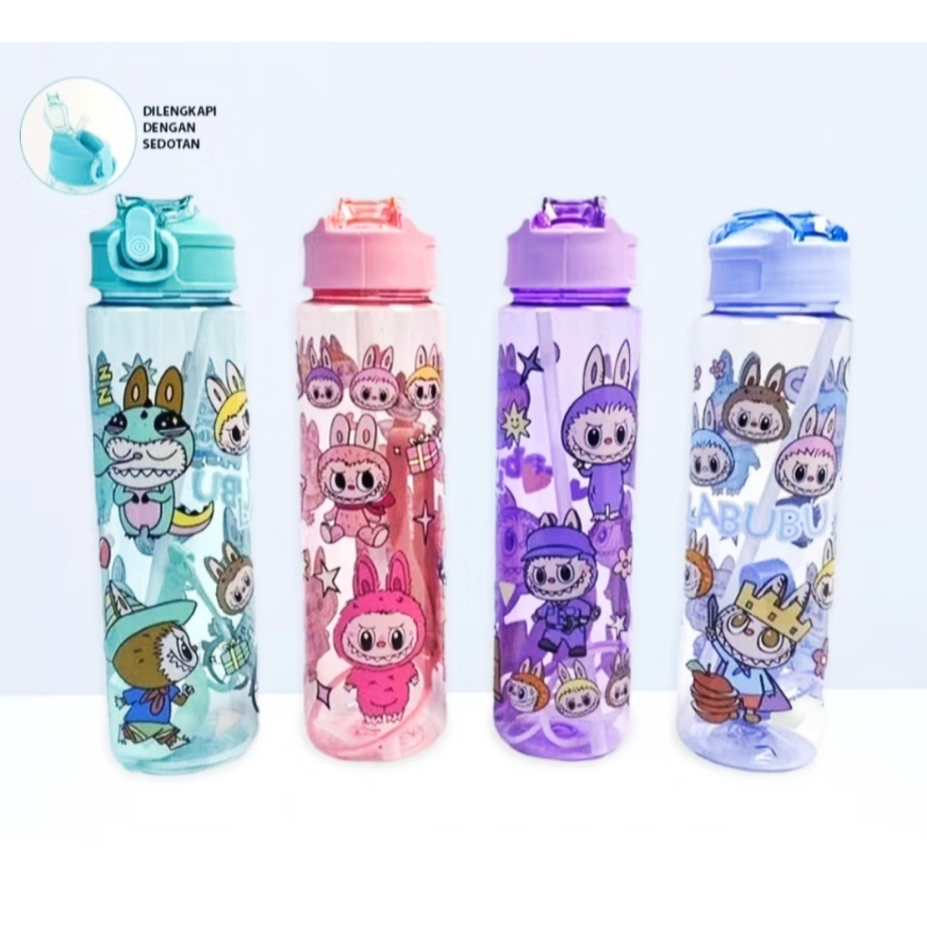 Jual BOTOL MINUM LABUBU VIRAL KAPASITAS 900 ML BOTTLE WATER LABUBU BOTOL MINUM ANAK SEKOLAH ...
