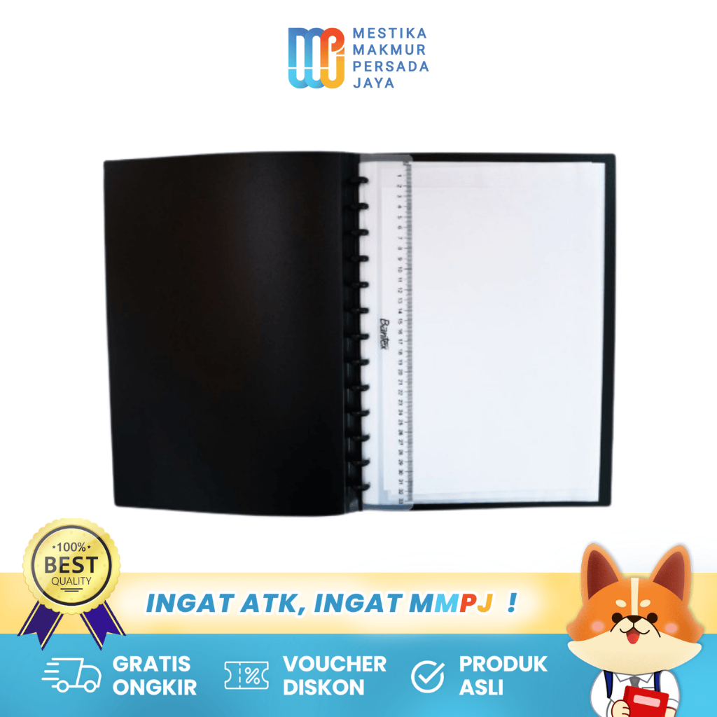 Jual Bantex Insert Refillable Display Book Tempat Dokumen Folio 15 ...