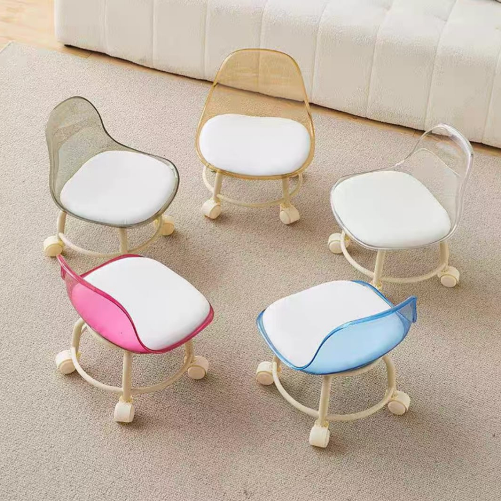 Jual Kursi Transparan Stool Kursi Anak Putar 360 Kursi Anak Kursi Makan ...
