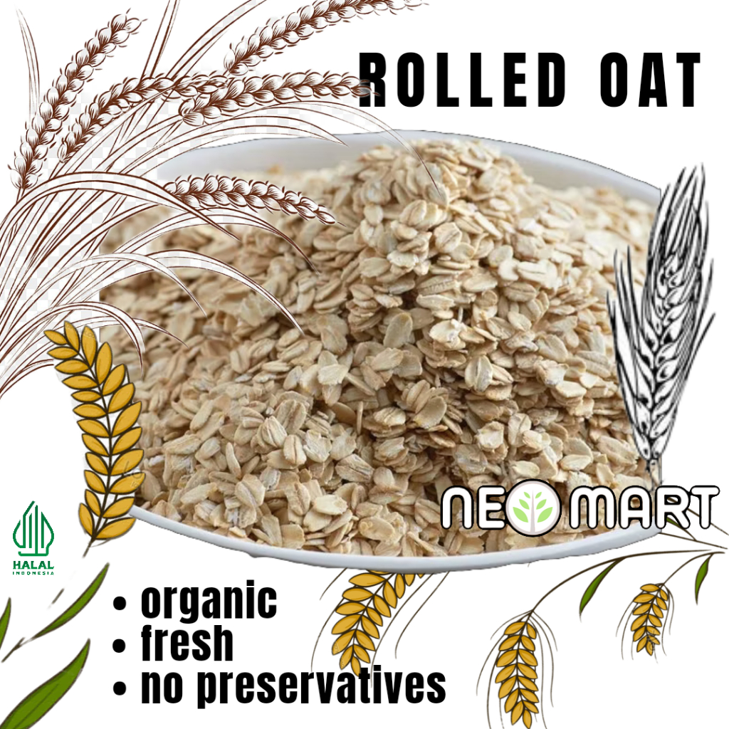 Jual Instant Oat 1 Kg / Instant Oats 1 Kg/ Rolled Oat 1kg | Shopee ...