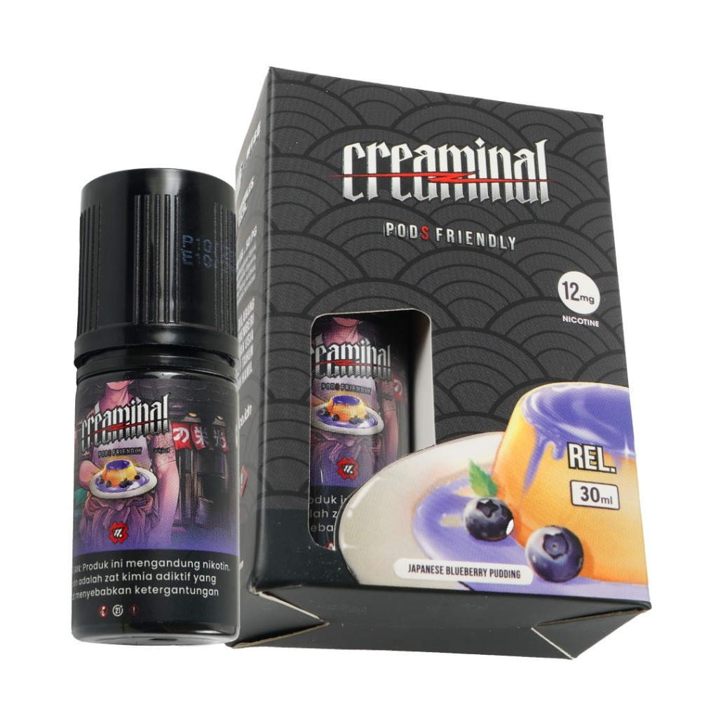 Jual CREAMINAL Japanese Blueberry Pudding 30ml 12mg by WiseJuice Liquid ...