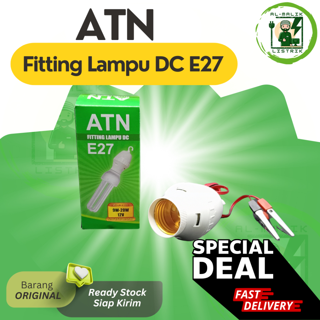 Jual Fitting Lampu DC ATN E27 Fitting Lampu Aki DC ATN Fitting Gantung ...